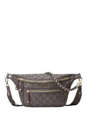 Mz Wallace Small Crosby Quilted Nylon Convertible Sling Bag - Magnet