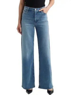 FRAME Long Le Slim Palazzo High-waist Wide-leg Jeans - Gossamer