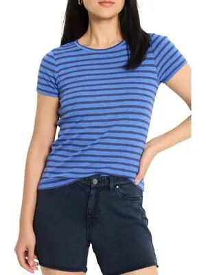 NIC+ZOE Striped T-Shirt Blue Multi