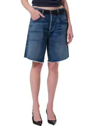 Citizens Of Humanity Ayla High-waist Bermuda Denim Shorts - Chaya