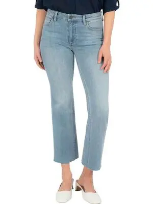 Kut From The Kloth Kelsey High-waist Flare Ankle Jeans - Dignified