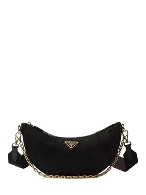 Prada Demi-lune Shoulder Bag - Black