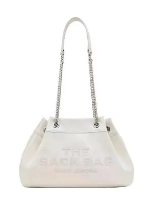 Marc Jacobs The Leather Chain Sack Bag - White