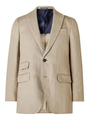 Sid Mashburn Kincaid No. 2 Linen Hopsack Suit Jacket - Neutrals