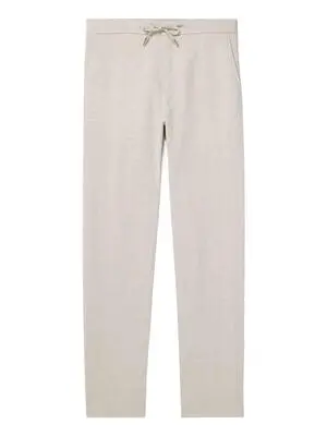 Mr P. James Straight-Leg Linen Trousers Neutral