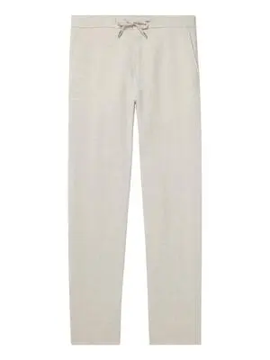 Mr P. James Straight-leg Linen Trousers - Neutrals