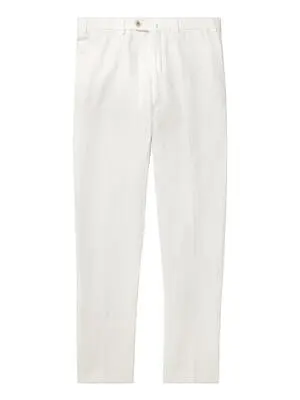 LORO PIANA Carlo Straight-Leg Linen Trousers
