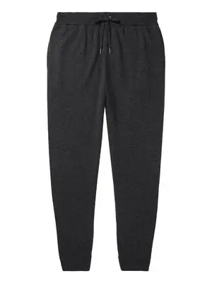 Derek Rose Finley Tapered Cashmere Sweatpants - Gray