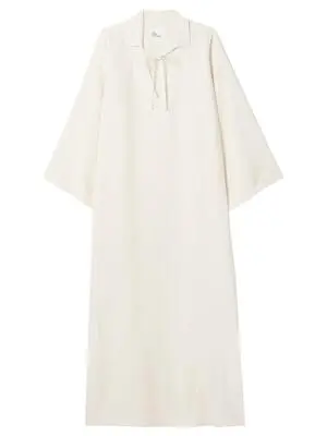 Lisa Marie Fernandez Shantung Maxi Dress - Ivory