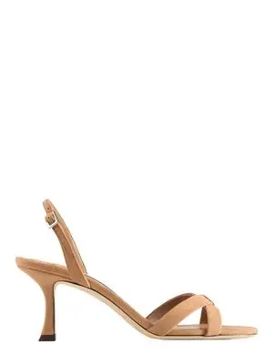 JIMMY CHOO Elsy 70 Heeled Sandals Beige