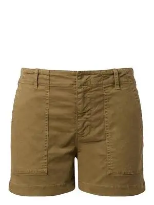 NILI LOTAN Cotton Twill Shorts - Green