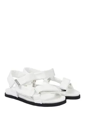 Attico Salinas Leather Sandals - White