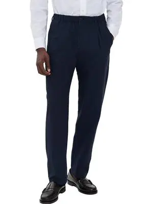 Club Monaco Seersucker Trousers - Navy