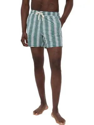 FAIR HARBOR The Bungalow Swim Trunks 5 - Green Sardine