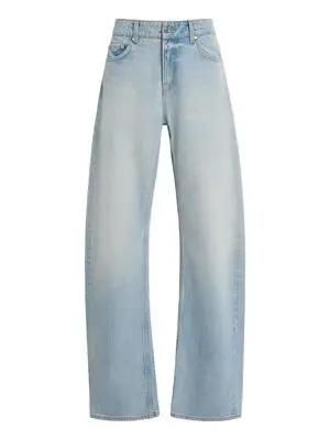 EB DENIM Alida Stretch Mid-rise Bowed Jeans - Light Wash