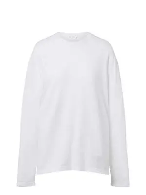 THE ROW Kabira Oversized Cotton Sweatshirt - White