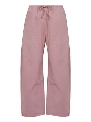LESET Kyoto Cropped Wide-leg Pants - Pink