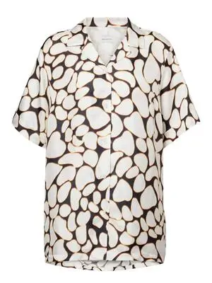 Dries Van Noten Printed Silk Shirt - White