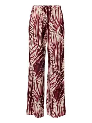 Dries Van Noten Printed Crêpe Wide-leg Pants - Multicoloured