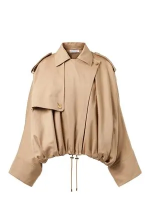 Gabriela Hearst Hunt Cotton Twill Trench Jacket - Beige