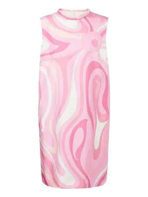 Emilio Pucci Marmo Silk Minidress - Multicoloured