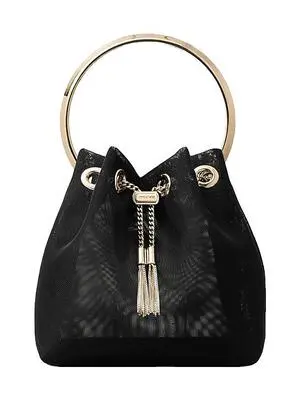 JIMMY CHOO Bon Bon Top-handle Bag - Black/light Gold
