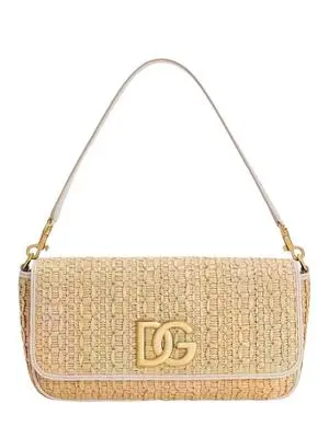 Dolce & Gabbana Logo-plaque Crossbody Bag - Neutrals