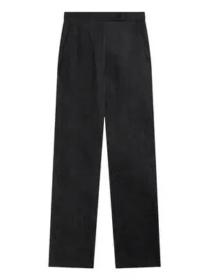 Max Mara Cotton Straight-leg Trousers - Blue