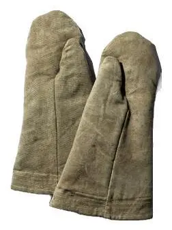PUEBCO Vintage Tent Fabric Mittens - Olive