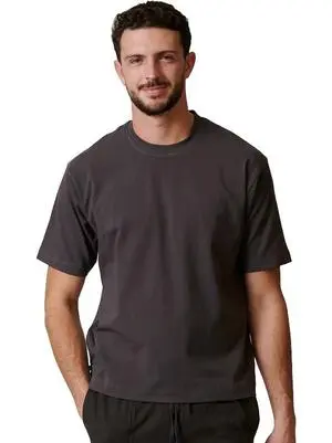 LEISURE LAB Coastal Tee Charcoal