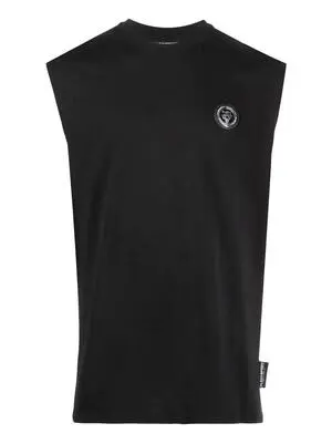 PLEIN SPORT Logo-patch Vest - Black