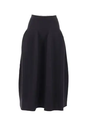 CFCL Knit Midi Skirt - Black
