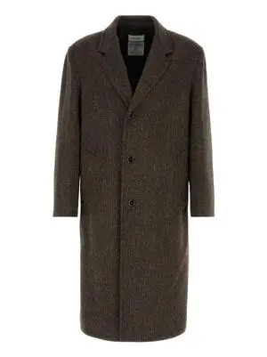LEMAIRE Single-breasted Tailored Coat - Brown
