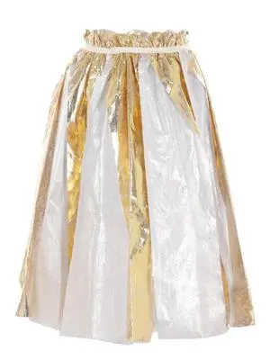 COMME DES GARÇONS TAO Circle Skirt - Gold+white