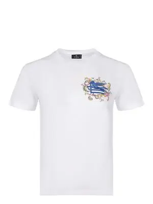 Etro T-shirt With Embroidery - White