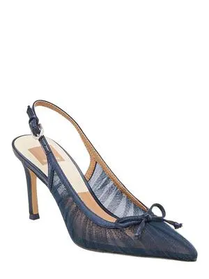 Dolce Vita Yela Slingback Pumps - Navy Tulle