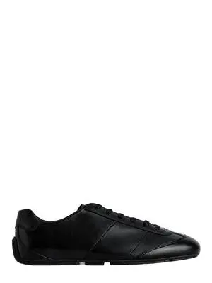 Cos Minimal Leather Sneakers - Black