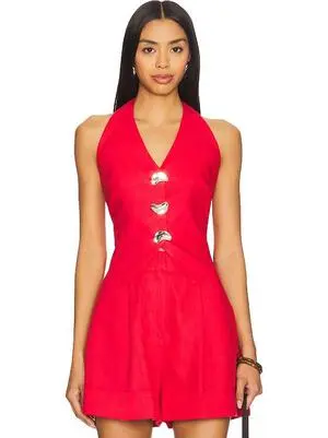SELMACILEK Cut Out Vest - Red