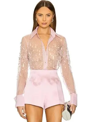 Retrofete Aubriella Embellished Shirt - Earl Rose