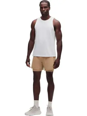 Lululemon Mile Maker Ripstop Lined Short 6 Sand