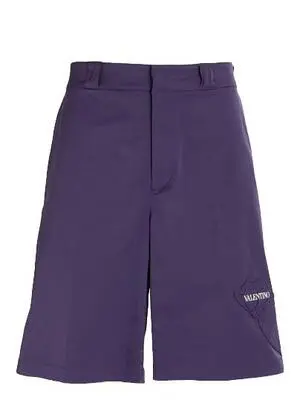 Valentino Garavani Casual High Waisted Bermuda Shorts - Purple