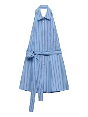 Prada Sleeveless Striped Shirt - Blue