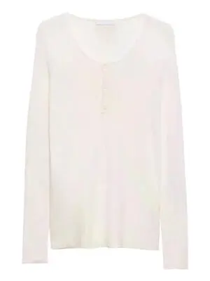 Prada Round-neck Cashmere Jumper - Neutrals