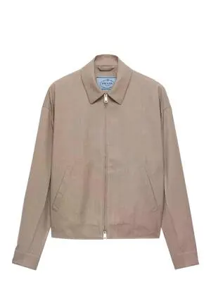 Prada Mouliné Jacket Neutrals