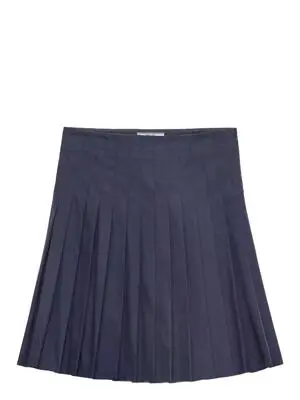 Prada Pleated Mini Skirt - Blue
