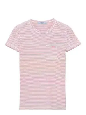 Prada Striped T-shirt - White