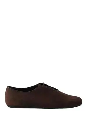 Prada Suede Oxford Shoes - Brown