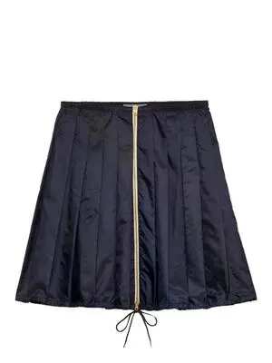 Prada Re-nylon Pleated Mini Skirt - Blue