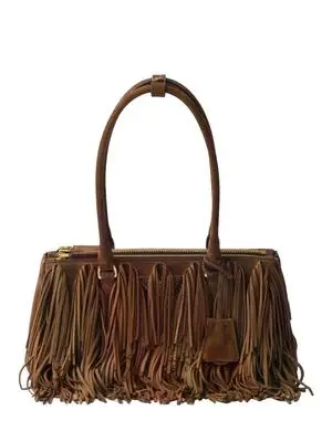 Prada Galleria Medium Shoulder Bag - Brown