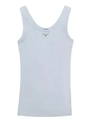 Prada Jersey Top - Blue